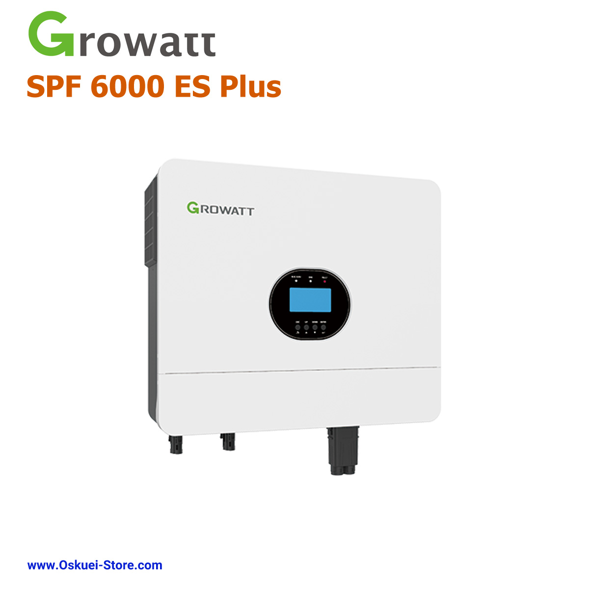 سانورتر 6 کیلووات، 48 ولت، تک فاز، 100 آمپر MPPT برند GROWATT مدل SPF ...